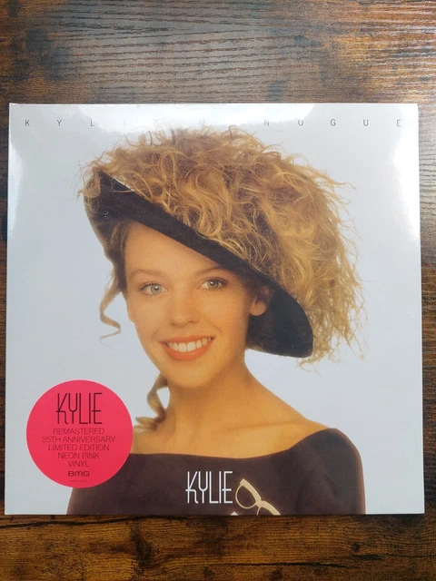 KYLIE MINOGUE KYLIE LP Vinyl Record Limited NEON PINK Reissue 35th ...