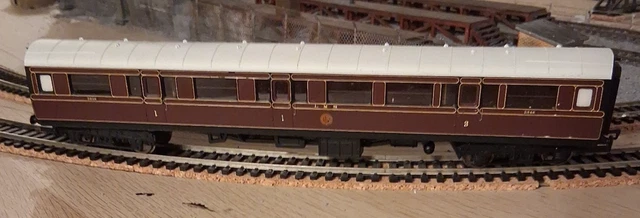HORNBY LMS MAROON 1st/3rd Class Composite Coach - No.3546 - Dean Single ...