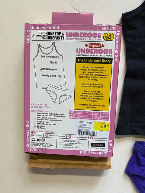 ORIGINAL UNDEROOS GIRLS 4 Tank/Panty panties Set Batgirl BATMAN new in ...