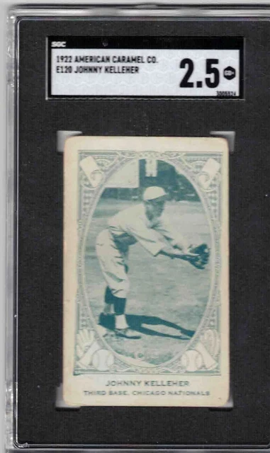 1922 E120 AMERICAN CARAMEL CO. - JOHNNY KELLEHER SGC 2.5 GD+ Chicago ...