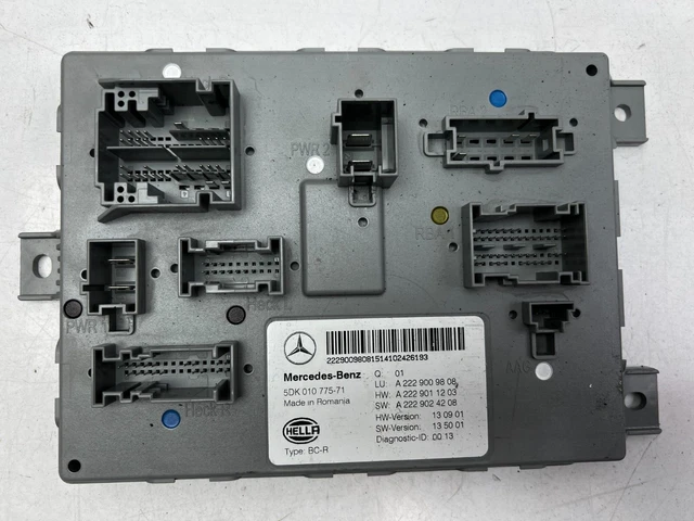 MERCEDES BENZ C Class W205 2015 Sam Control Module Ecu Unit A2229009808 ...