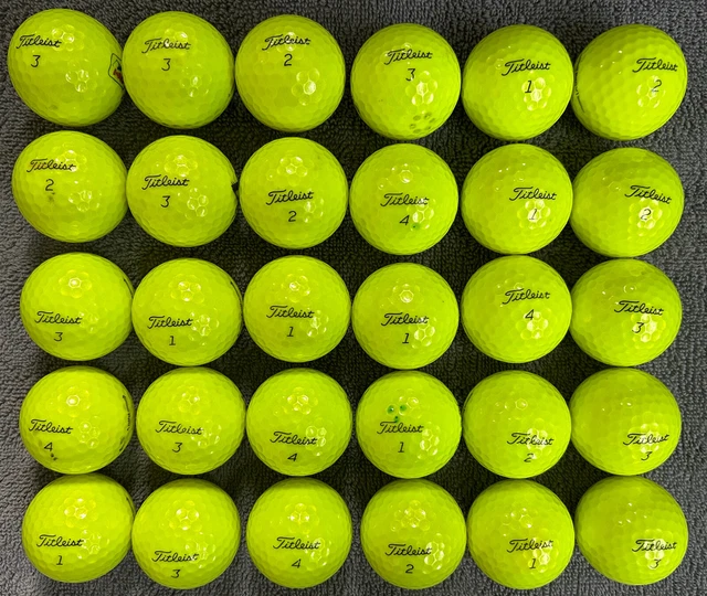 30 TITLEIST PRO V1 Used Golf Balls Yellow Near Mint-Mint 4A/5A $60.00 ...
