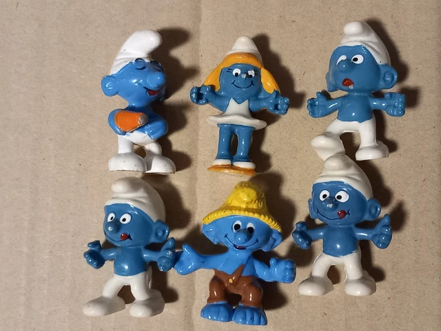 KINDER FERRERO SORPRESINE Puffi Smurfs Scegli Figure Serie Maxi Vintage ...