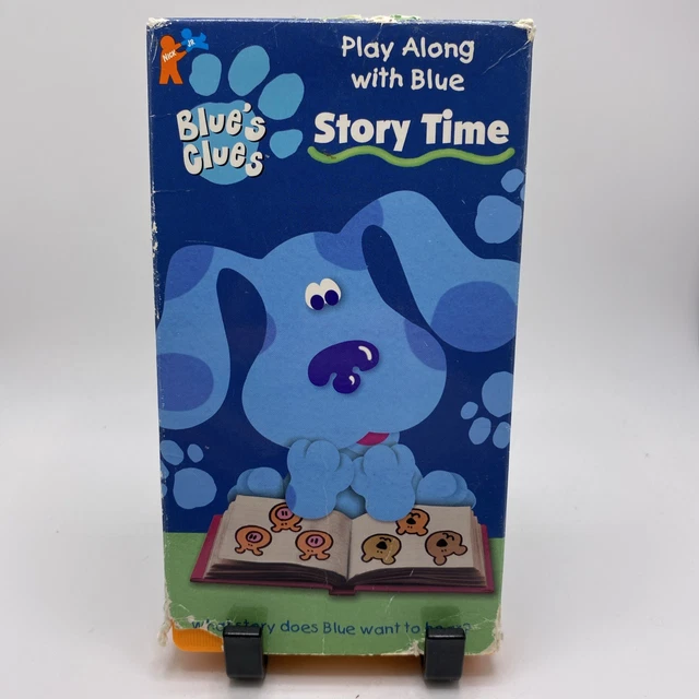BLUES CLUES STORY Time VHS 1998 Play Along With Blue Nick Jr Orange ...