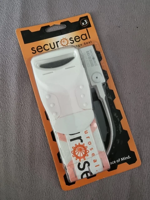 SECUROSEAL - TAMPER Evident Luggage Seals - 3 Pk $19.99 - PicClick AU