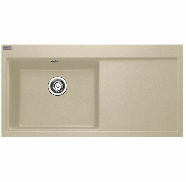 FRANKE MYTHOS 1 Bowl Coffee Granite Kitchen Sink & Waste MTG611 RHD 114 ...