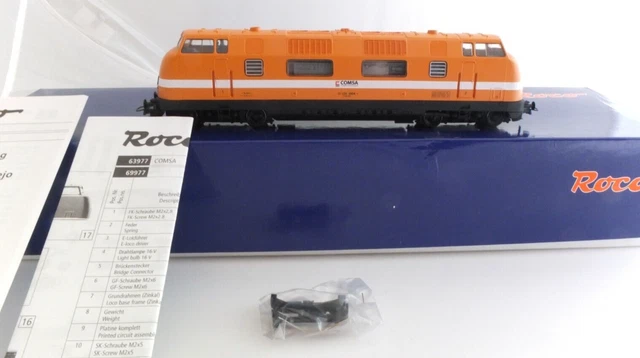 ROCO HO 63977 - Comsa 2904 heavy diesel loco in orange, superb,box ...