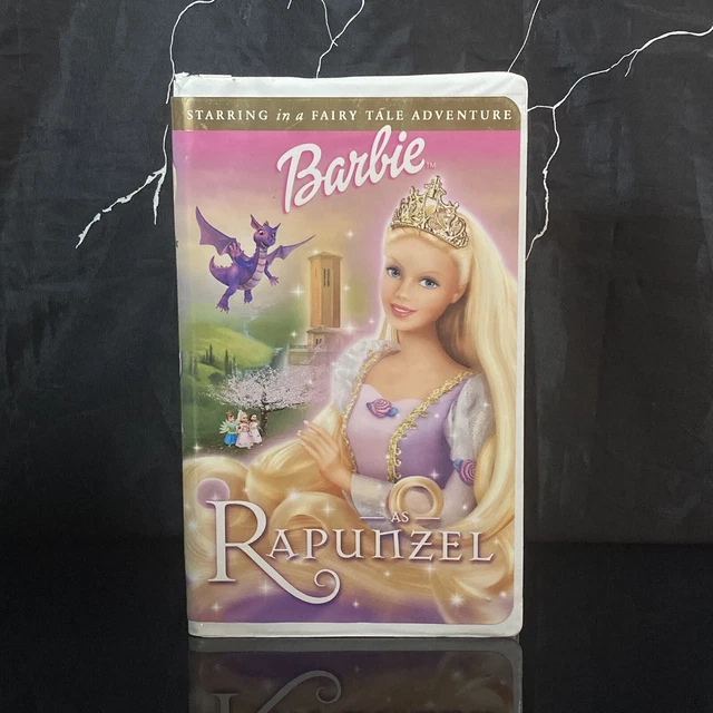 GOOD BARBIE AS Rapunzel (VHS, 2002, Clamshell) Mattel Entertainment ...