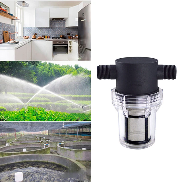 1/2 INCH 3/4 Inch Inline Mesh Strainer Water Pump Filter Garden ...