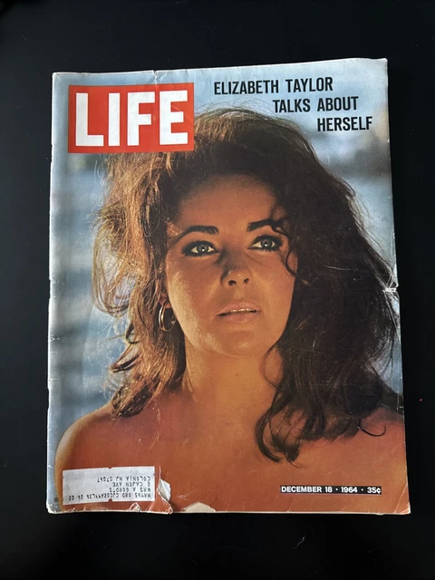 LIFE MAGAZINE: ELIZABETH Taylor Talks About Herself; December 18, 1964 ...