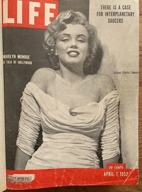 LIFE MAGAZINE 1952 April-May-June Bound Issues - Marilyn Monroe Cover ...