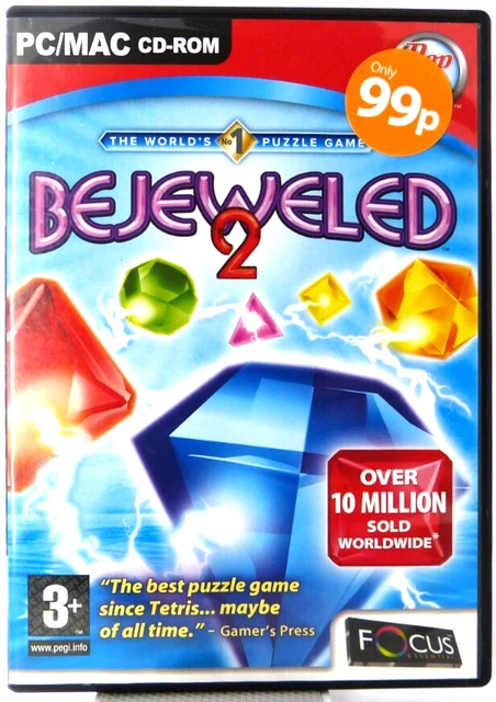 BEJEWELED 2 PC Cd-Rom Windows 98/ME/2000/XP/Vista Retro Classic Game £3 ...