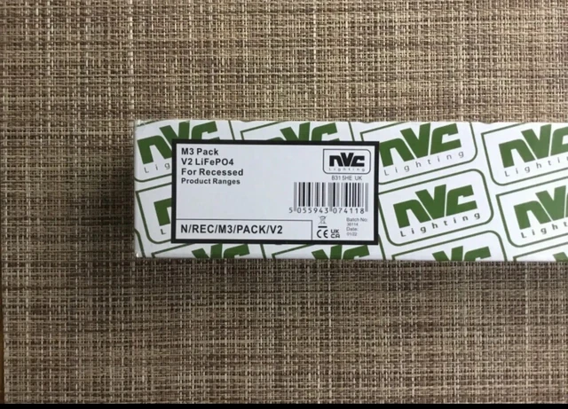 NVC EMERGENCY PACK Remote 3Hr For LED Panels 600x600 V2 LifePO4 £22.50 - PicClick UK