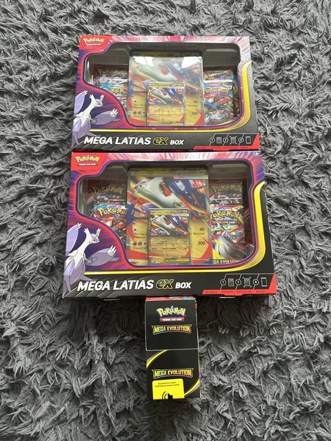 POKÉMON TCG MEGA Evolution Mega Latias Ex Box + Half Booster Box ...