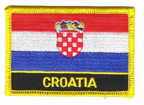 FLAGGEN AUFNÄHER PATCH Kroatien Schrift Fahne Flagge EUR 4,99 - PicClick DE