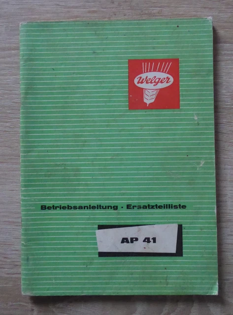 WELGER BALLENPRESSE AP41 Betriebsanleitung + Ersatzteilliste EUR 69,90 ...