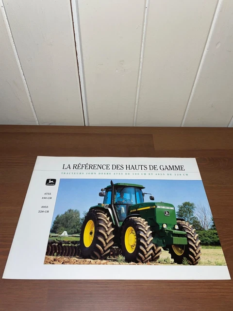 BROCHURE PROSPEKT PROSPECTUS NEUF TRACTEUR JOHN DEERE 4755-4955 tractor-traktor EUR 20,50 ...
