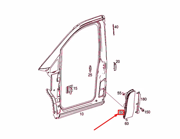 MERCEDES-BENZ VITO W447 Fuel Filler Flap A44775000009999 NEW GENUINE £ ...