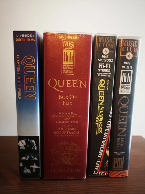 FANTASTIC COLLECTION OF vintage Queen VHS cassette tapes. All in good ...