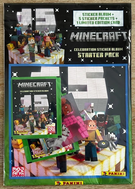 PANINI 2024 MINECRAFT Celebration Sticker Collection - STARTER PACK ...