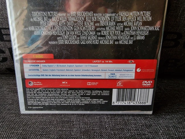 ARMAGEDDON DVD - Bruce Willis, Ben Affleck, Liv Tyler, DVD NEU & OVP ...