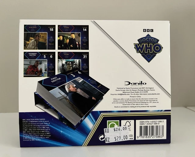 DOCTOR WHO OFFICIAL Friend or Foe? 2026 Boxed Desk Calendar New $15.00 ...