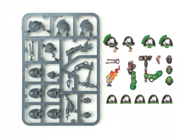 WARHAMMER 40K SALAMANDERS Primaris Upgrades Transfers Unpainted Model ...