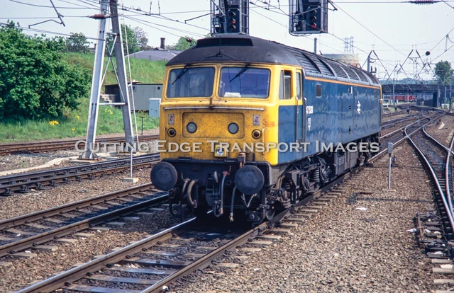 ORIGINAL RAILWAY SLIDE: Class 47 Diesel 47528 at Norwich 1989 D-1857 £3 ...