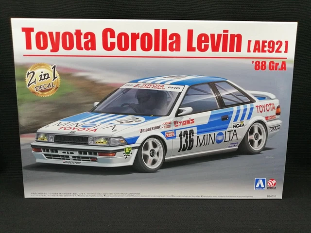AOSHIMA BEEMAX 1/24 Model Car Kit Tom'S Toyota Corolla Levin AE92 F/S £ ...