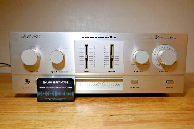 AMPLIFICATEUR CONSOLE STEREO Amplifier Marantz Pm 200 / Vintage ...