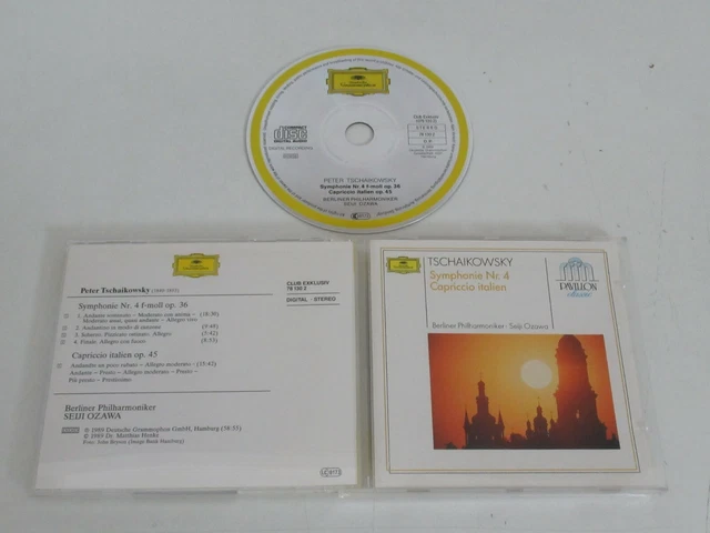 TCHAIKOVSKY/SYMPHONY NR.4/CAPRICCIO ITALIEN/BERLINER Phil Ozawa (781302 ...
