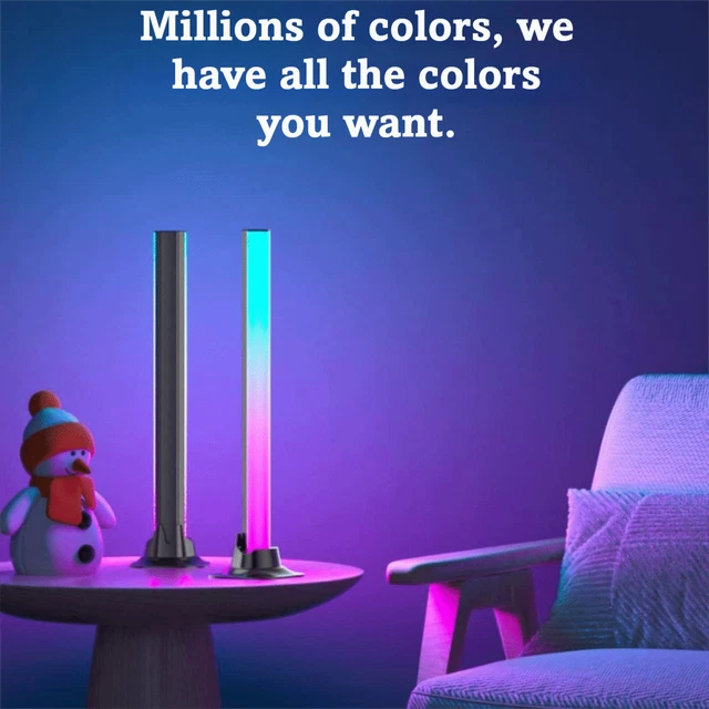 RGB LED LIGHT Bar Music Rhythm Lights TV Backlight Desktop Atmosphere ...