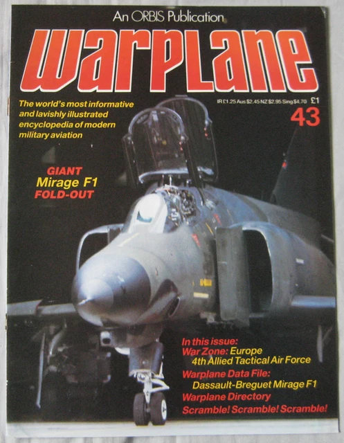 WARPLANE MAGAZINE ISSUE 43 Dassault-Breguet Mirage F1 Cutaway Drawing