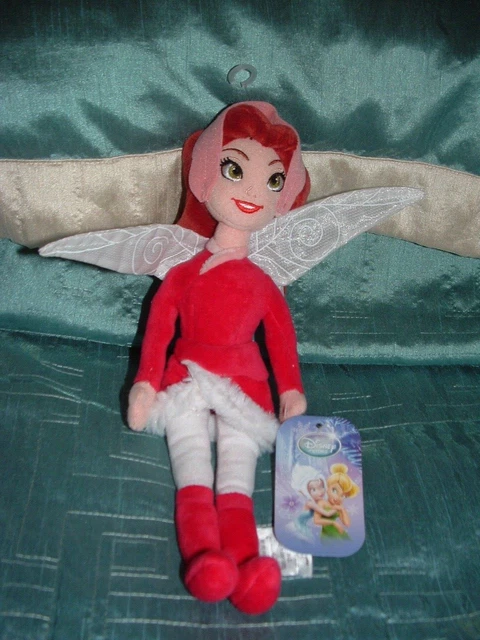 DISNEY STORE TINKERBELL Small Rosetta Fairy Mini 11" Plush Soft Doll ...