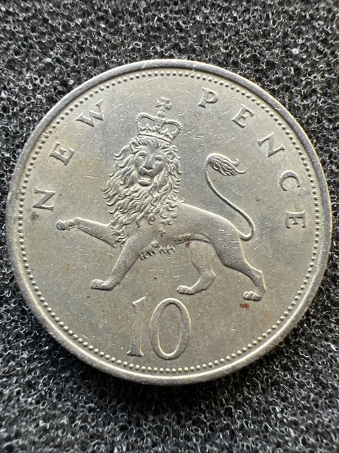 ELIZABETH II 10P Ten Pence Coin Decimal 1968 £1.50 - PicClick UK