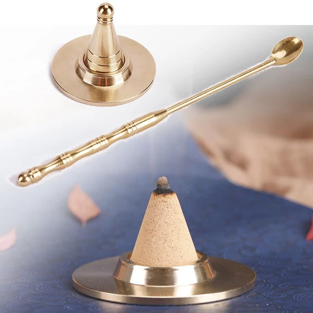 PURE COPPER TOWER Incense Model Set DIY Incense Cones Retro Brass ...