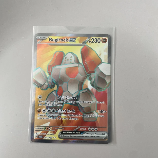 POKÉMON TCG REGIROCK EX Destined Rivals Card 214/182 £3.88 - PicClick UK