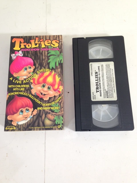 TROLLIES SING ALONG Trolls Rare HTF Obscure VHS VCR Tape Movie EUR 11 ...