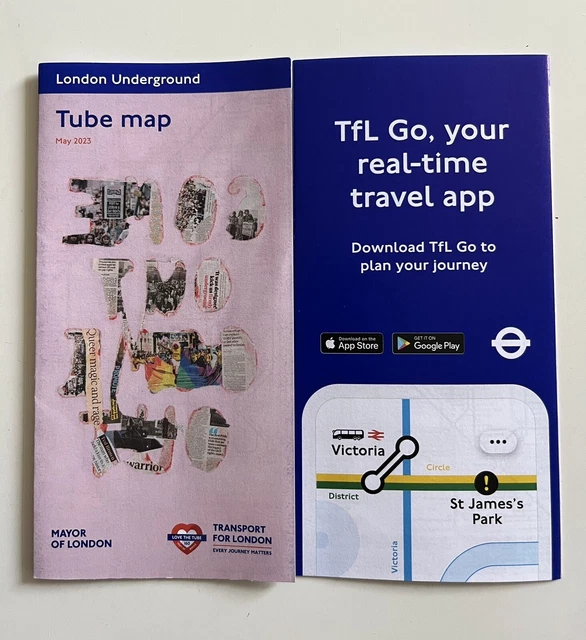 LONDON UNDERGROUND TUBE MAP May 2023 EUR 2,10 - PicClick FR