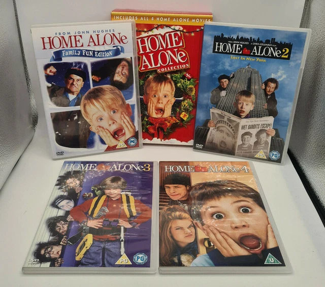 HOME ALONE COLLECTION 4 Disc DVD Boxset Macaulay Culkin £4.99 - PicClick UK