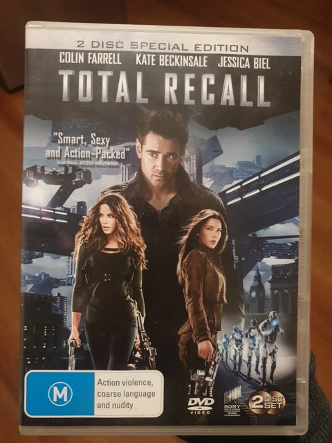 TOTAL RECALL SPECIAL EDITION with 2 DVD’s Colin Farrell Kate Beckinsale ...