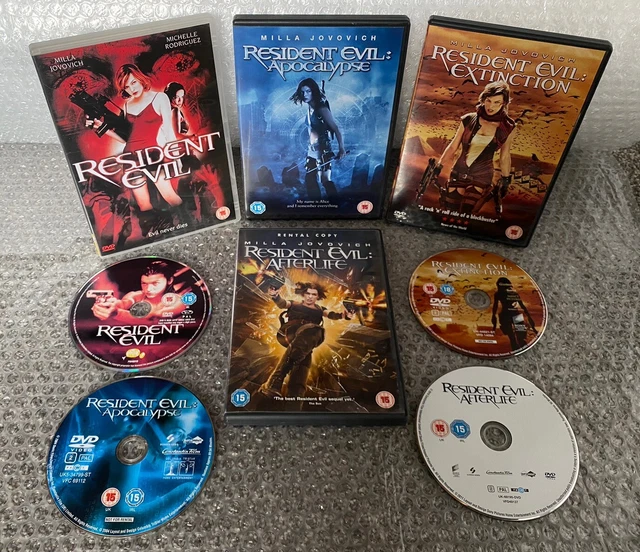 RESIDENT EVIL DVD Quadrilogy Set | Apocalypse | Extinction | Used ...