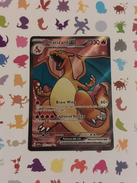 POKÉMON TCG CHARIZARD ex Scarlet Violet - 151 183/165 Holo Rare Card ...