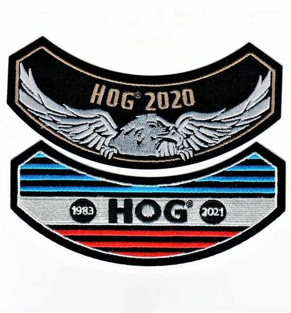 2021 & 2020 HOG Members Rocker Patches HARLEY DAVIDSON OWNERS GROUP HD ...