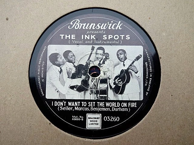 THE INK SPOTS - I Don't Want To Set The World On Fire / Hey Doc! 78 rpm ...
