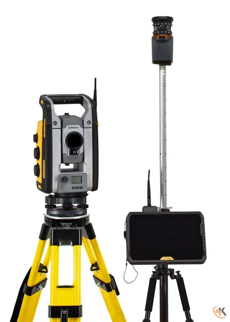 TRIMBLE SPS930 1& DR+ Robotic Total Station Kit w/ T100 Tablet, SCS900 ...