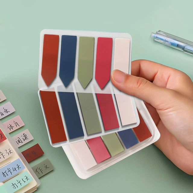 300PS/15SHEETS STUDENT NOTE Flag Index For Book Writable Pet Sticky Tab ...