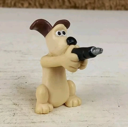 WALLACE & GROMIT GROMIT WITH DRILL Mini PVC 2" W&G Ltd Irwin Figurine ...