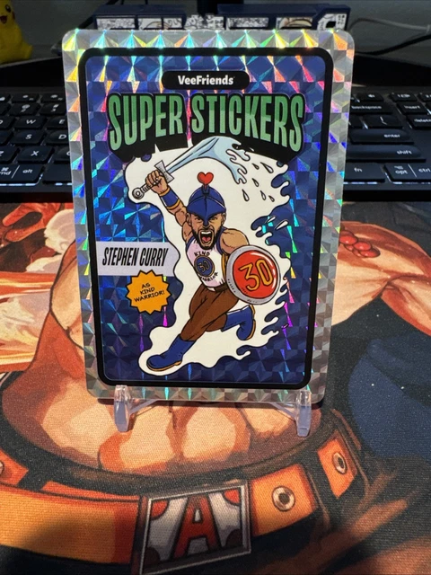 2025 VEEFRIENDS SUPER Stickers Manga Stephen Curry as Kind Warrior Blue ...