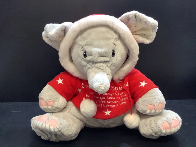 RARE ELLIOT THE Elephant Plush Soft Toy Winter Jumper Large Someone ...